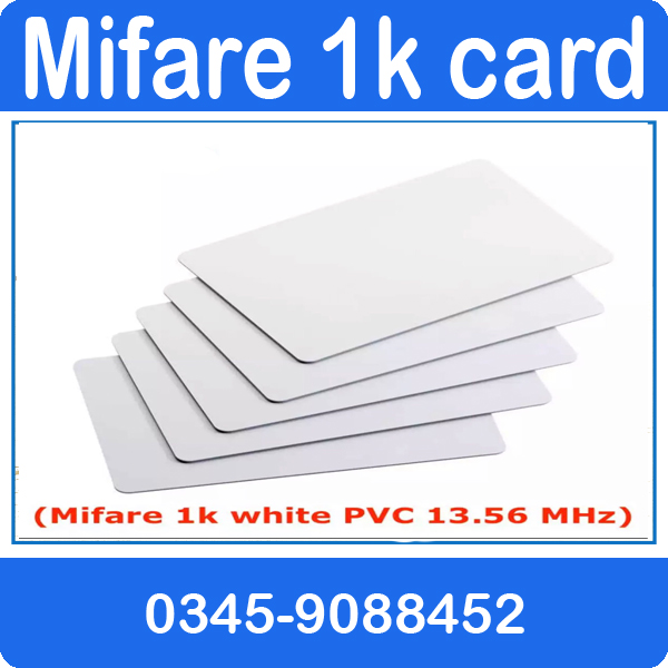 Mifare 1k 13.56 mhz PVC card / In Rawalpndi, Islamabad, Peshawar Mifare 1k 13.56 mhz PVC ...