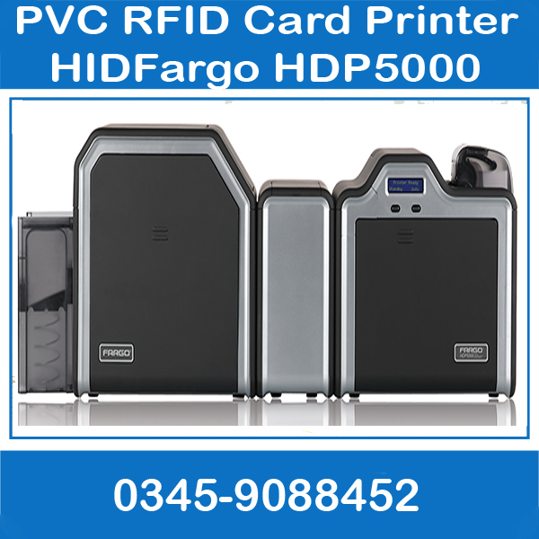 Fargo HDP 5000 PVC RFID Mifare 1k Card printing Dual side Re transfer ...